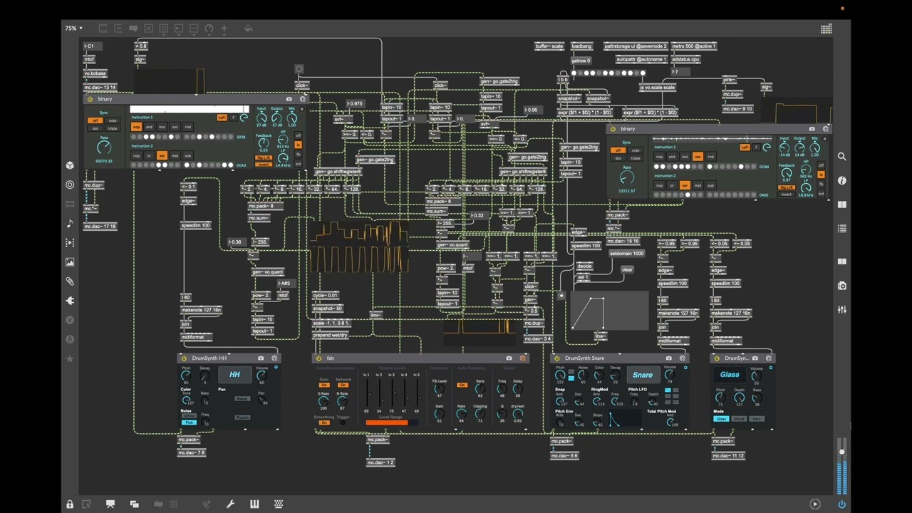 Max/MSP Pinging filters