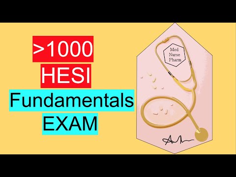 Nursing Fundamentals Hesi Review Practice Questions Nursing School NCLEX