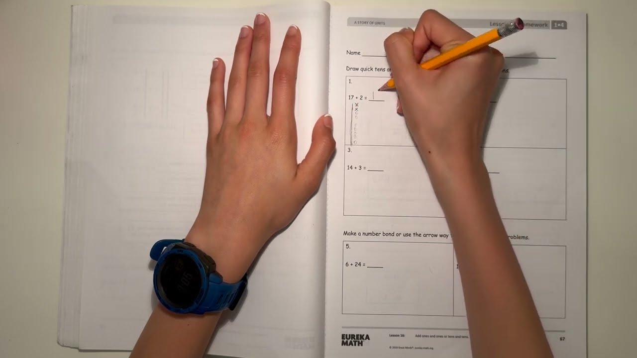 Eureka Math Grade 1 Module 4 Lesson 16 Homework | #mathwithaubrey #answers