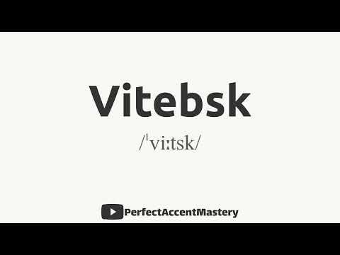 How to Pronounce VITEBSK | City Name | IPL | Definition | Perfect Accent Mastery