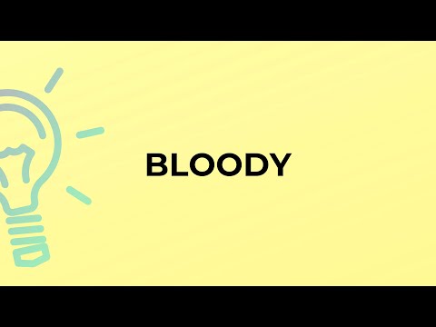 What is the meaning of the word BLOODY?