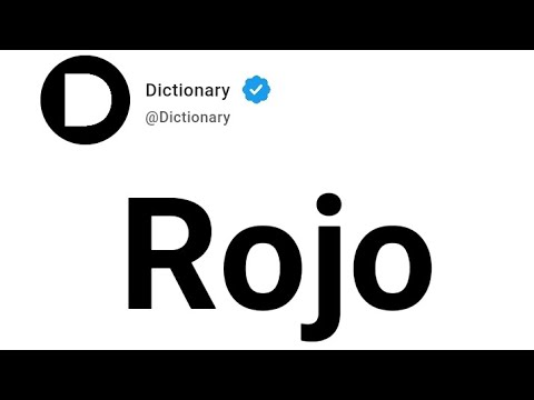 Rojo Meaning In English