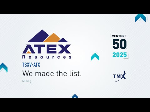 ATEX Resources Inc. (TSXV:ATX) | 2025 TSX Venture 50™