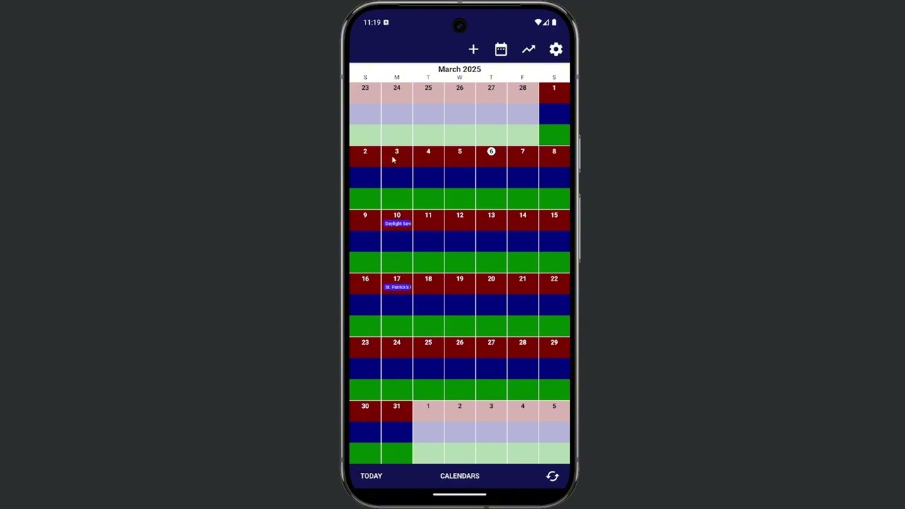 Adding Holidays - Creating Custom Events - Creating a Non Rotating Schedule - Spark Calendar App