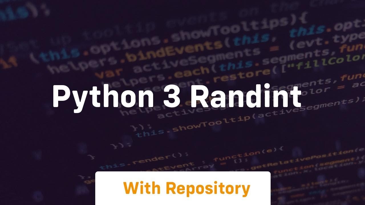 python 3 randint