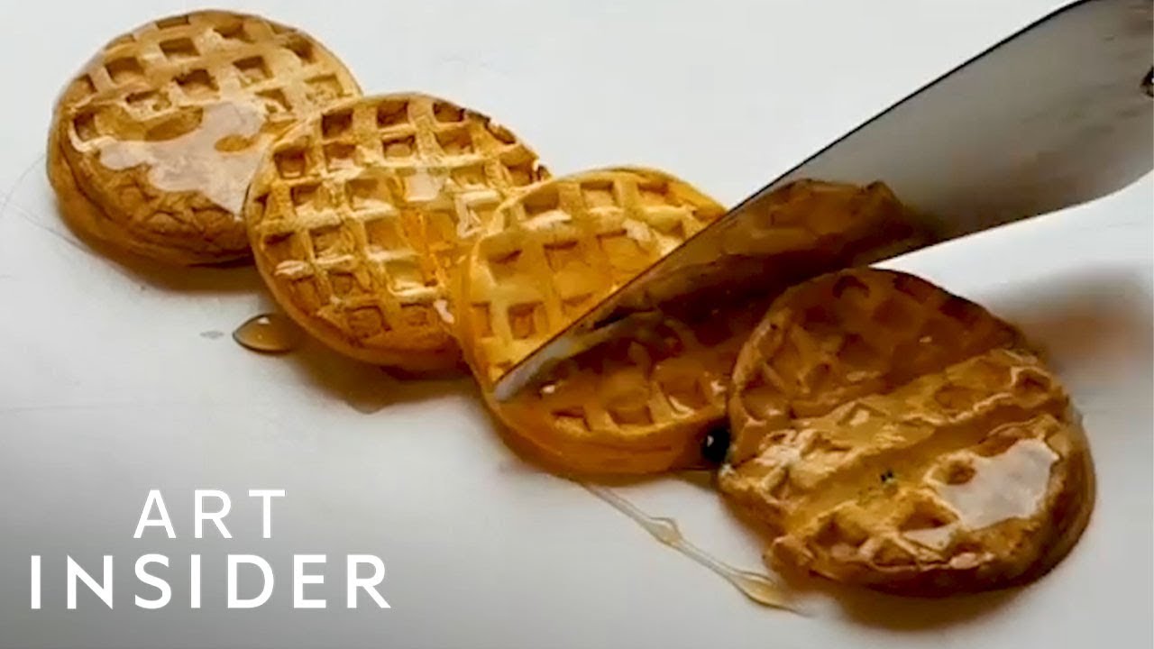 Artist Makes Food Using Paint