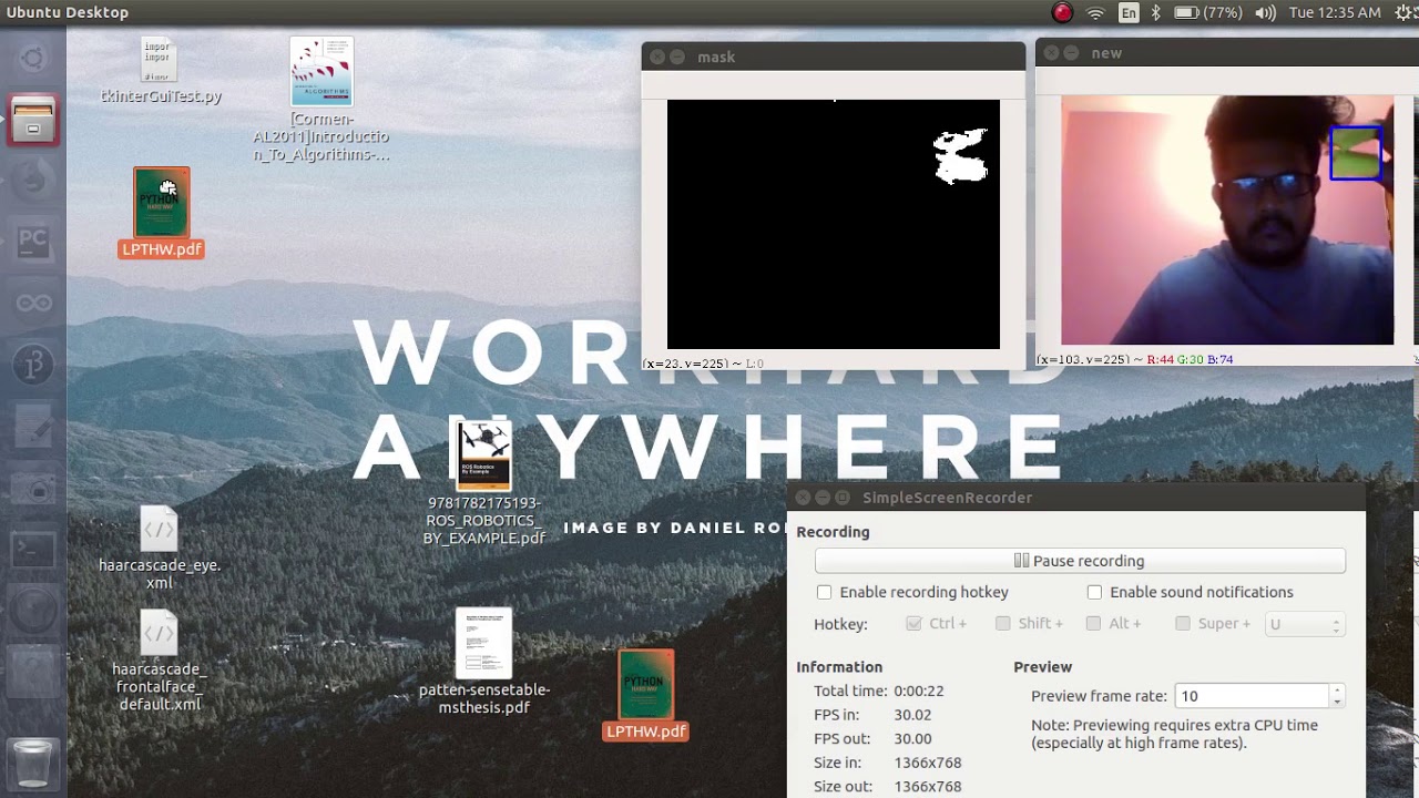 Virtual mouse using OpenCV and Python (v1)