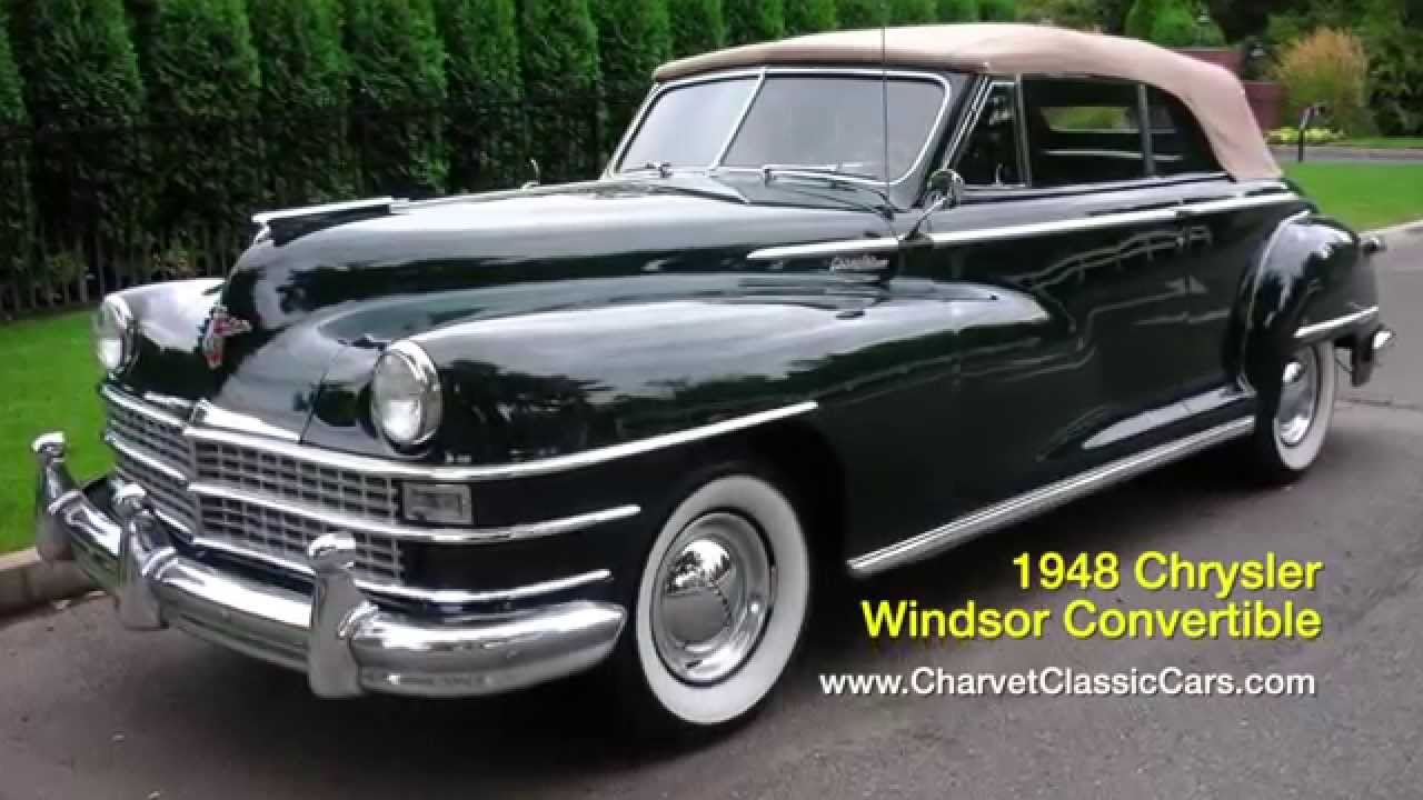 1948 Chrysler Windsor Convertible For Sale. www.CharvetClassicCars.com