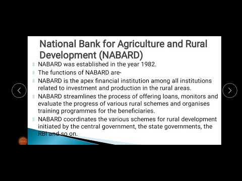NABARD, SIDBI and NBFIs