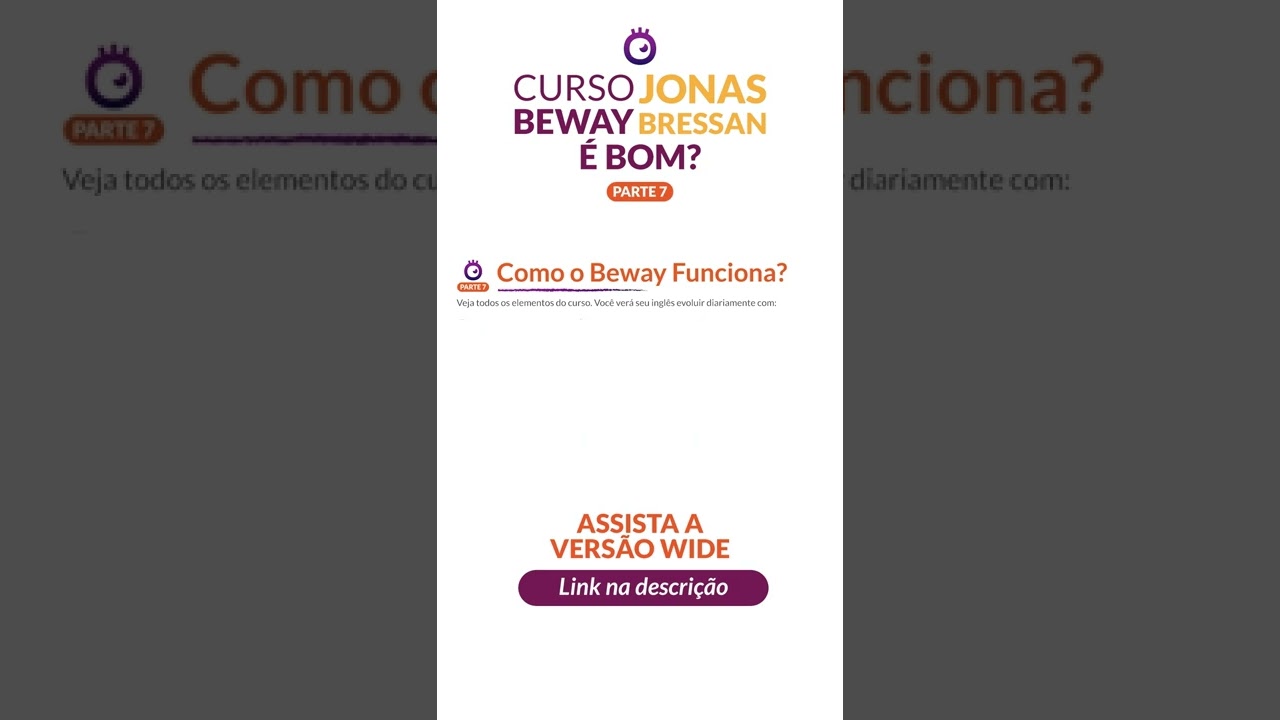 📚 Curso Beway Vale a Pena? - Parte 07 - Como o Beway Funciona? (Jonas Bressan)