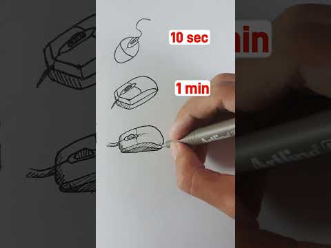 draw computer mouse different style #pc #pcgaming #art #fyp