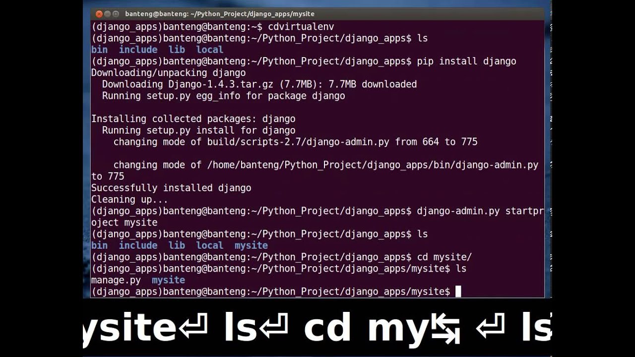 Python Tutorial - Create a Simple Hello World Apps in Django