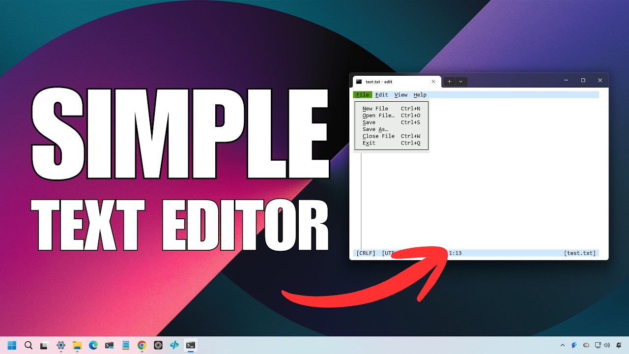 Tired of AI Features in Notepad? Switch to Microsoft Edit on Windows 11 (HERE'S HOW)