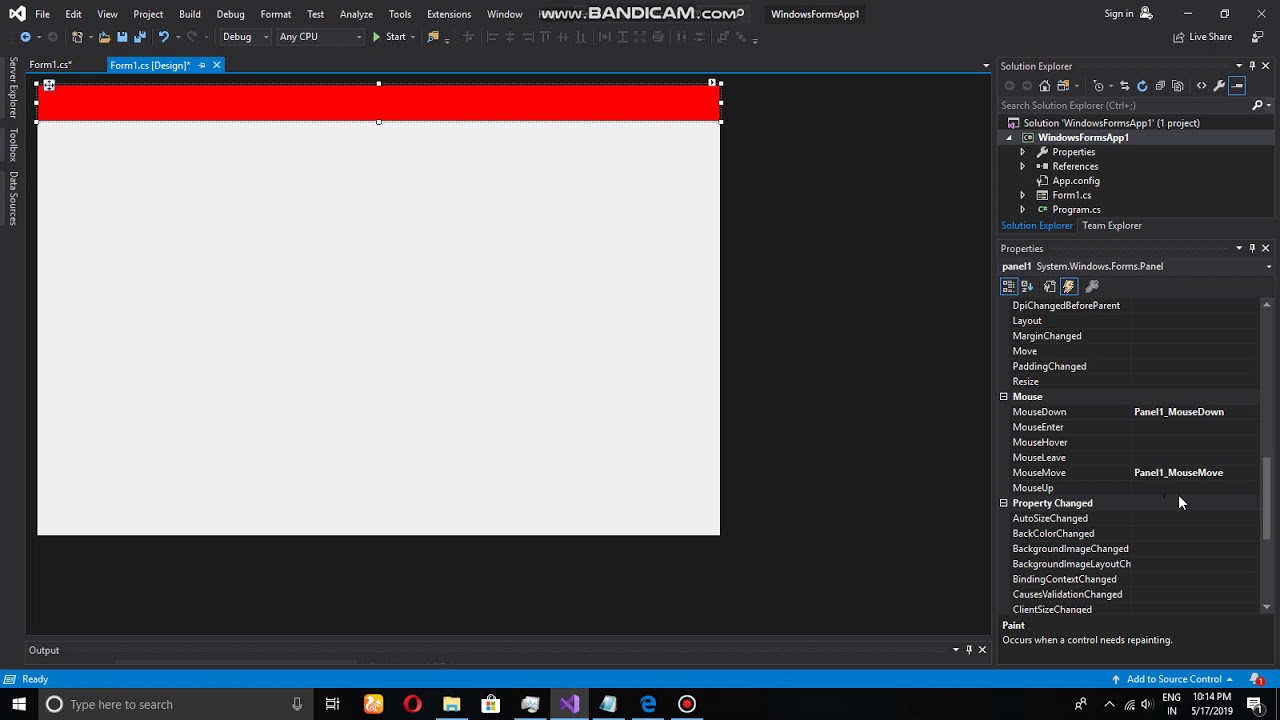 How to make a custom draggable panel in windows forms application