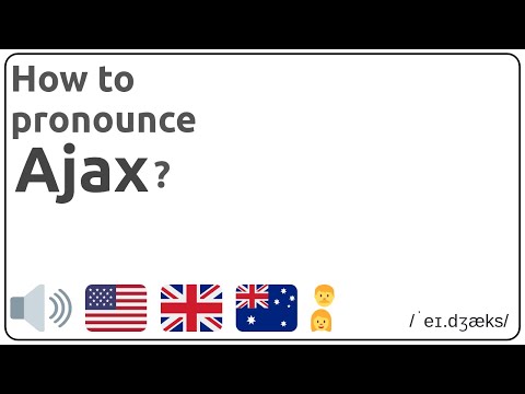 How to pronounce Ajax in english?