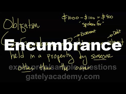 Real estate encumbrance