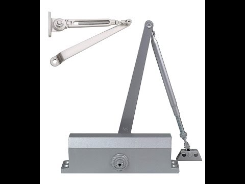 Global Door Controls TC2203-HO-AL TC2200 Series Commercial Door Closer with Hold Open
