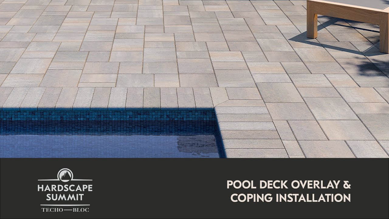 Pool Deck Overlay and Coping Installation
