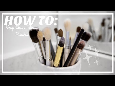 How to DEEP Clean Your Makeup Brushes | Using at Home Products