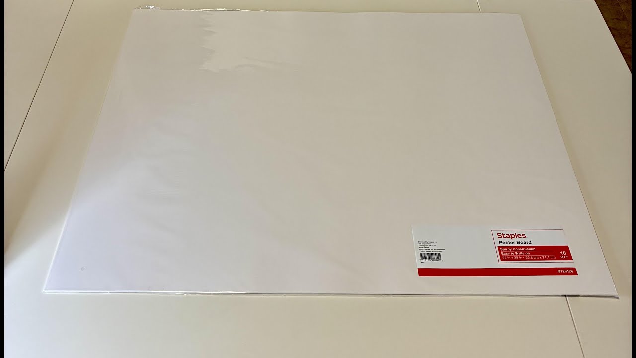 Staples Poster Board 10 Pack