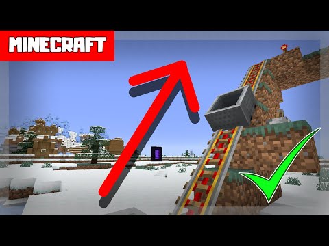 MINECRAFT | How to Make a Rail Go Up! 1.16.4