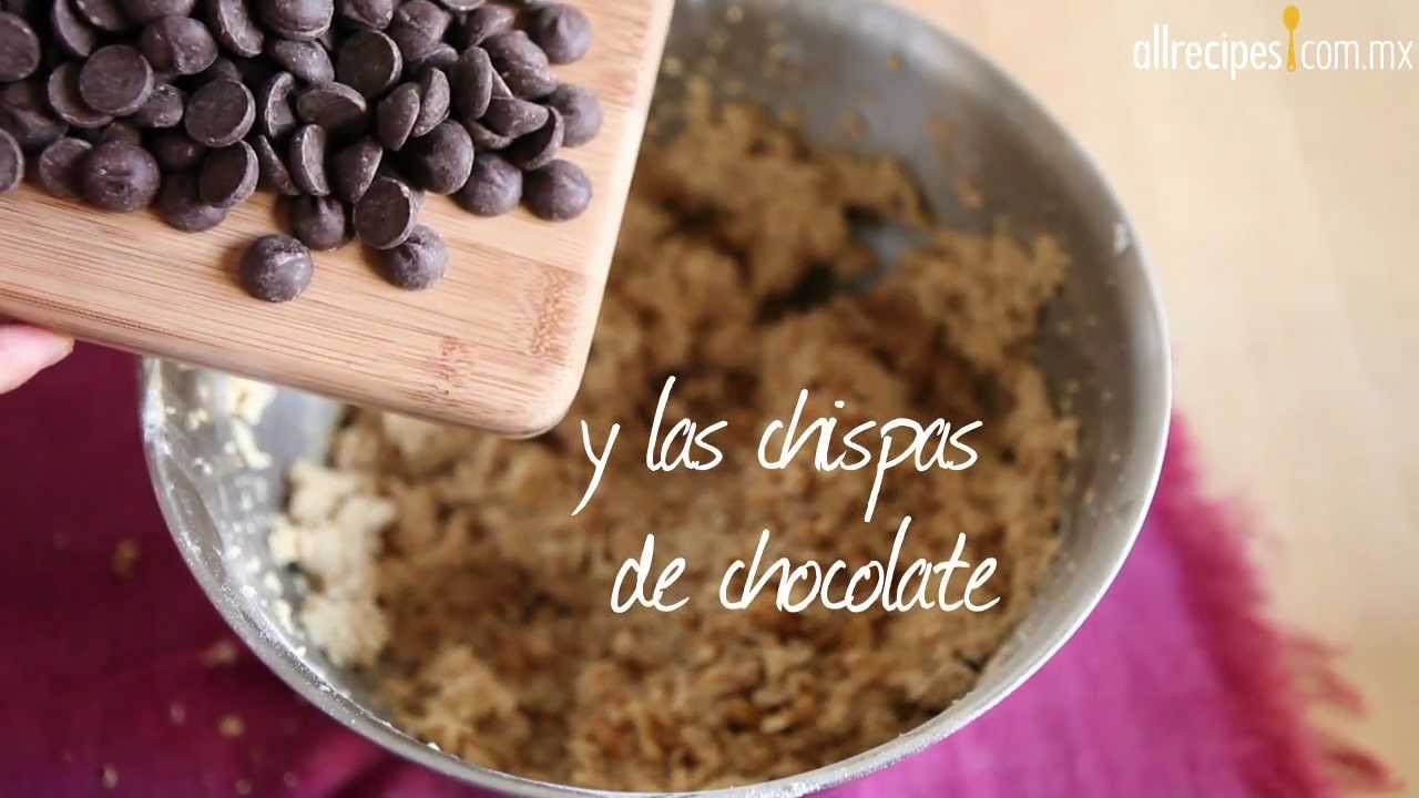 Galletas con chispas de chocolate