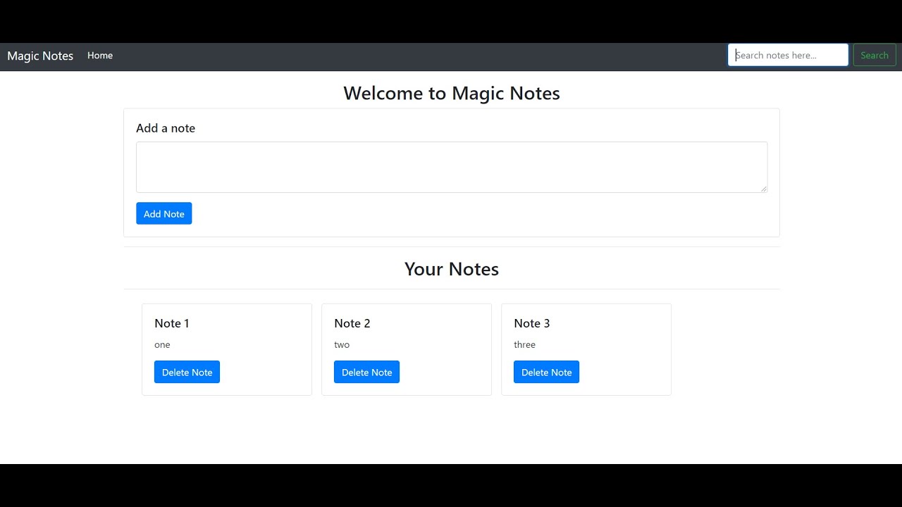 Magic Notes In JavaScript With Source Code | Source Code & Projects