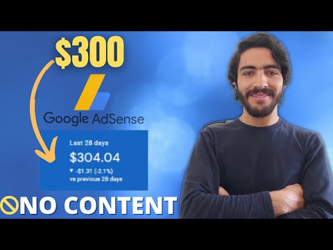 Earn $300/Month From Google AdSense Without Writing Articles