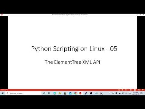 Python Scripting on Linux - Parse XML Document using The ElementTree XML API