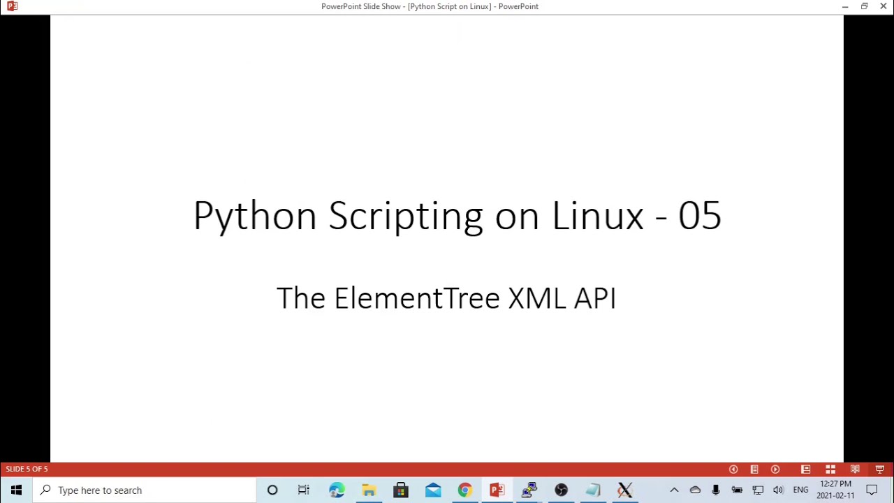 Python Scripting on Linux - Parse XML Document using The ElementTree XML API