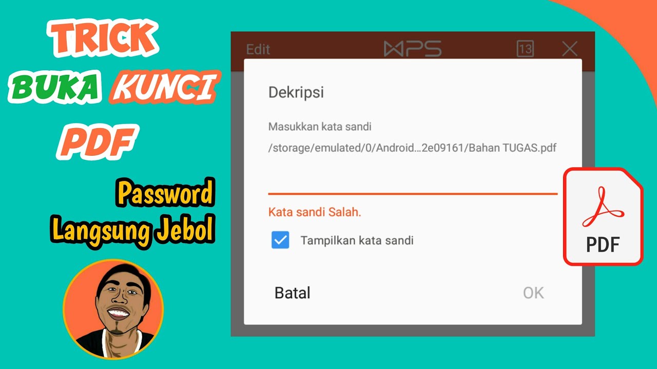 Cara Membuka File PDF Yang Terkunci - Unlock Document