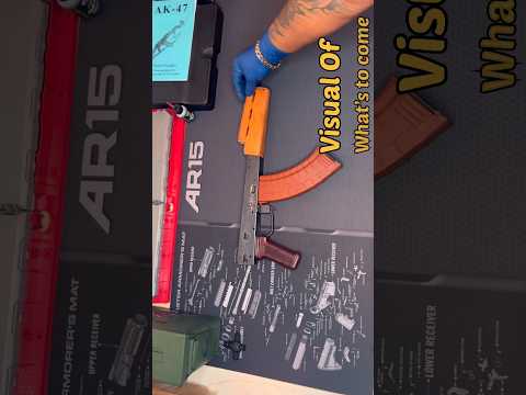 AK47 Build Part 1 : trigger guard installed. SUBSCRIBE For More !!! #ak47 #shorts #viral #video