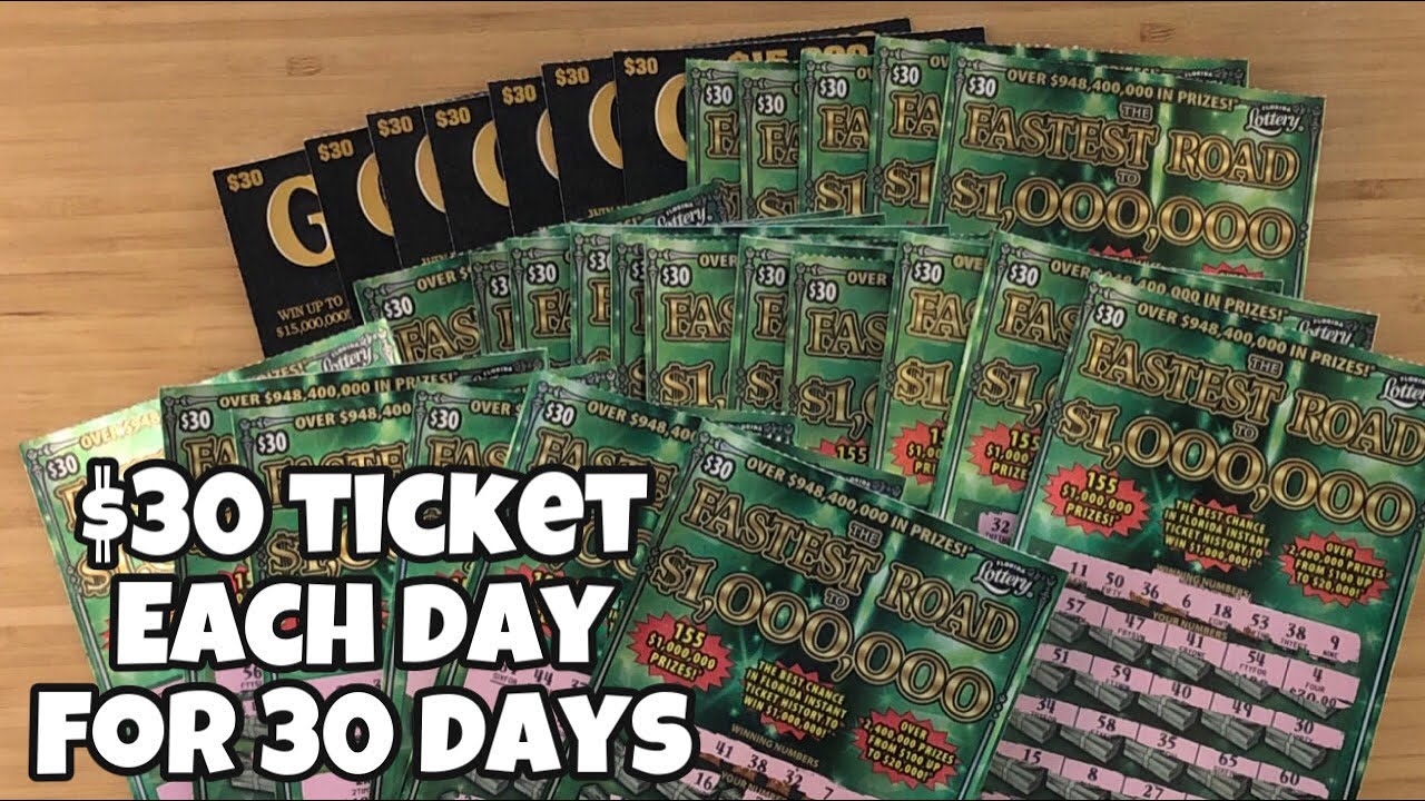 I bought a $30 lottery ticket every day for 30 straight days and here is what happened.