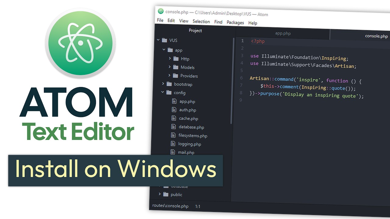 How to Download and Install Atom Text Editor on Windows PC