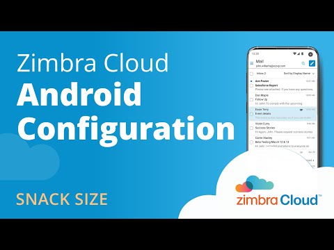 Zimbra Cloud Adroid Configuration