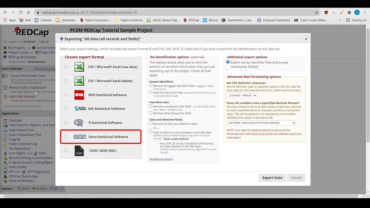REDCap Tutorial Video 6: Reports and Exports