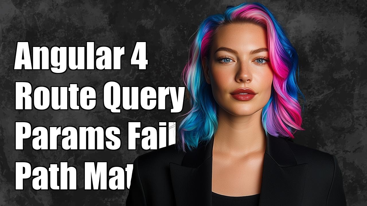 Angular 4 - Route query params cause path match failure
