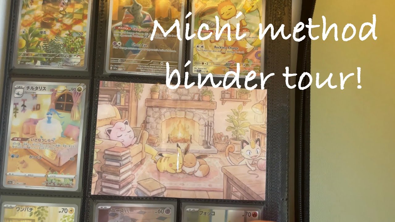 Cute Pokémon michi method binder tour!