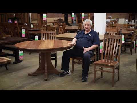 54" Round Walnut Dining Table 100% Solid Wood