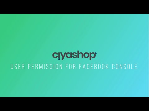 User Permission for Facebook Console