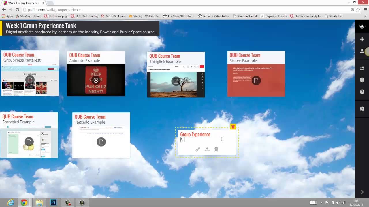 Padlet Tutorial with URL Example