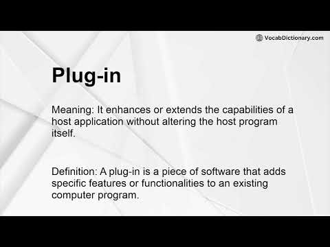 Plug-in Meaning
