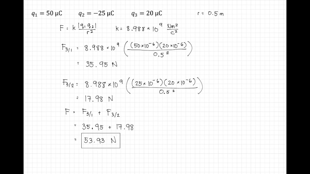 Point charges q1 = 50μC and q2 = −25 μC are placed 1.0 m apa | Quizlet