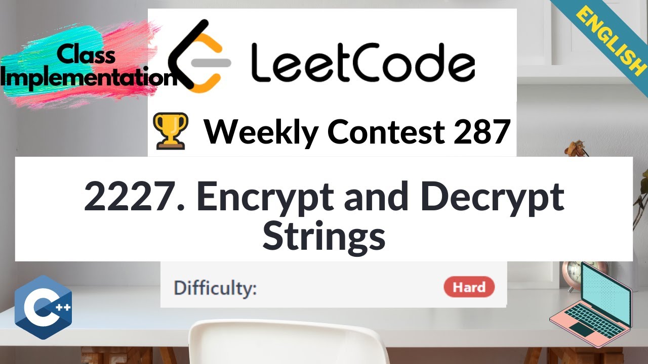 LeetCode 2227. Encrypt and Decrypt Strings | Hard | 🏆 Weekly Contest 287