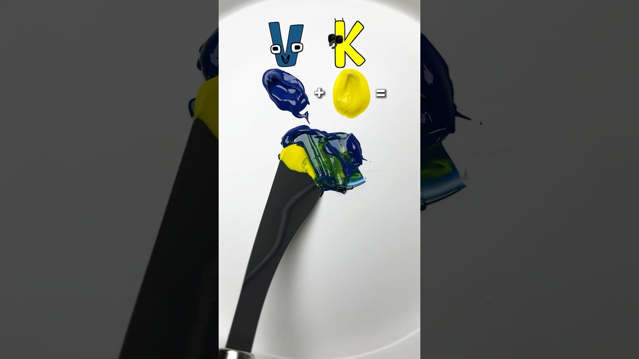 What the meaning of VK #vk #alphabetlore #colormixing #satisfyingvideo #oddlysatisfying