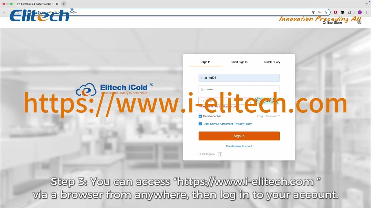 Elitech cloud storage for single-use/reusable data logger