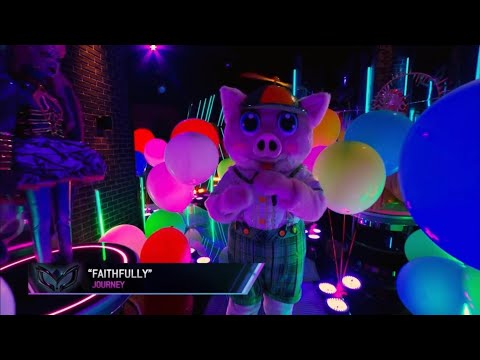 Piglet Performs "Faithfully" By Journey | Masked Singer | S5 Finale