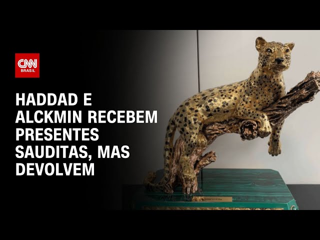 Haddad ganha onça de ouro de presente da Arábia Saudita, mas devolve ...