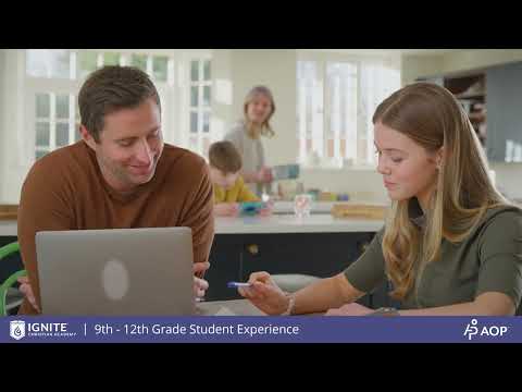 Ignite Christian Academy Grades 9-12 Demo Video | AOP Christian Homeschooling
