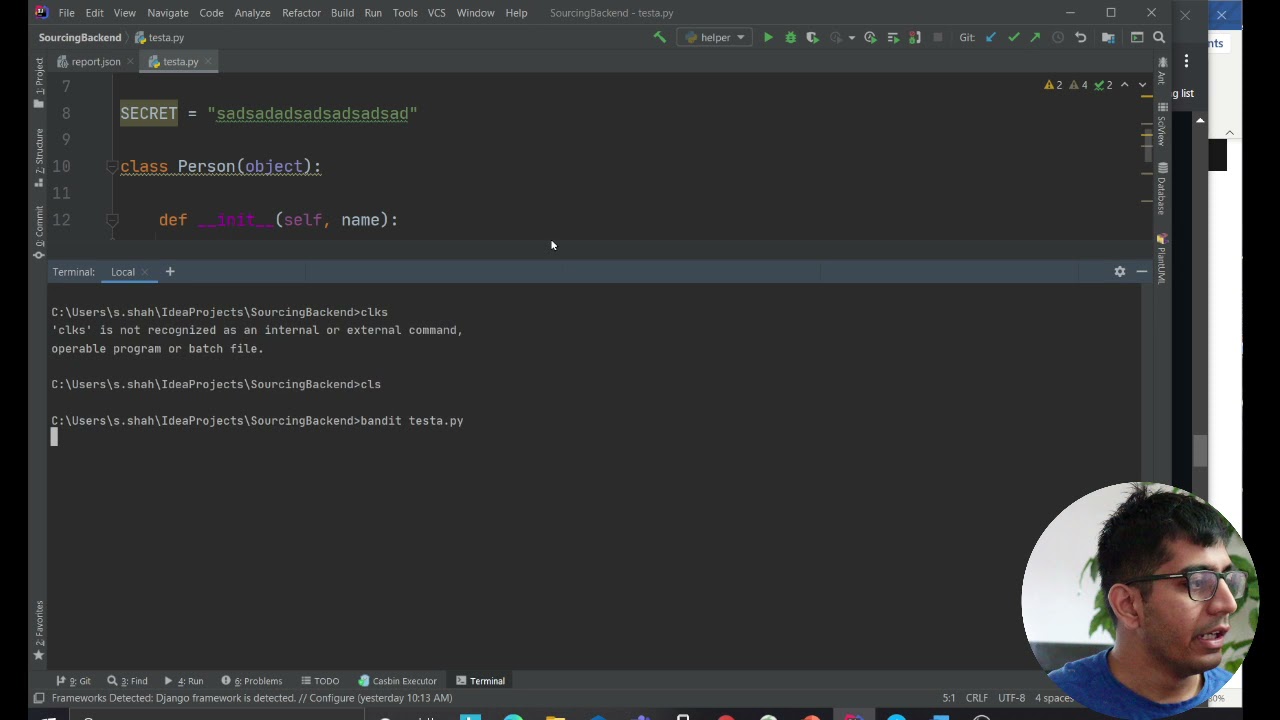 Bandit is a tool designed to find common security issues in Python code